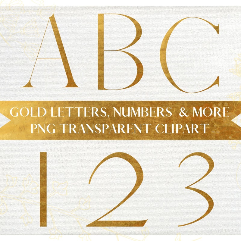 Gold Foil Clip Art - Etsy