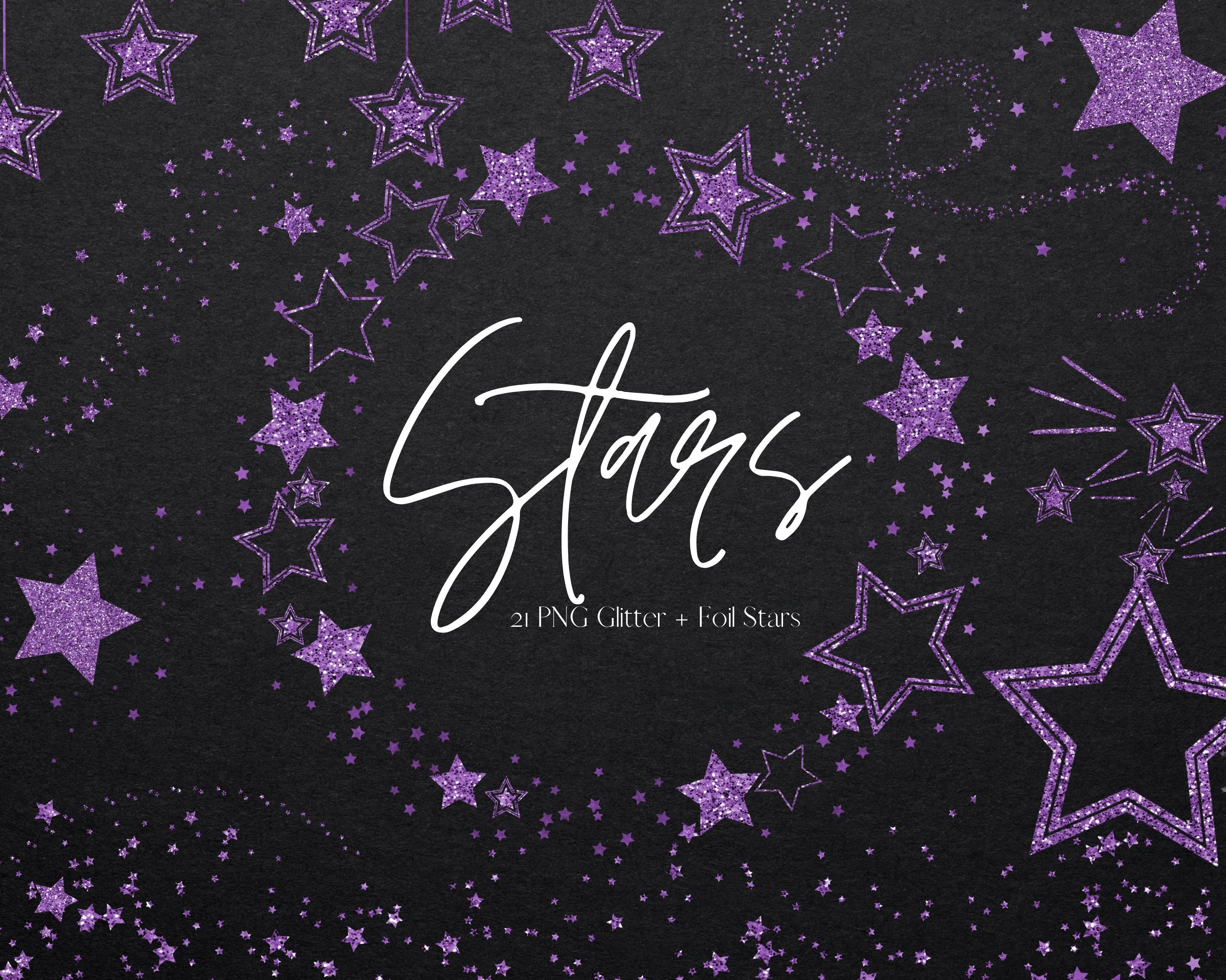 Purple Stars Clip Art