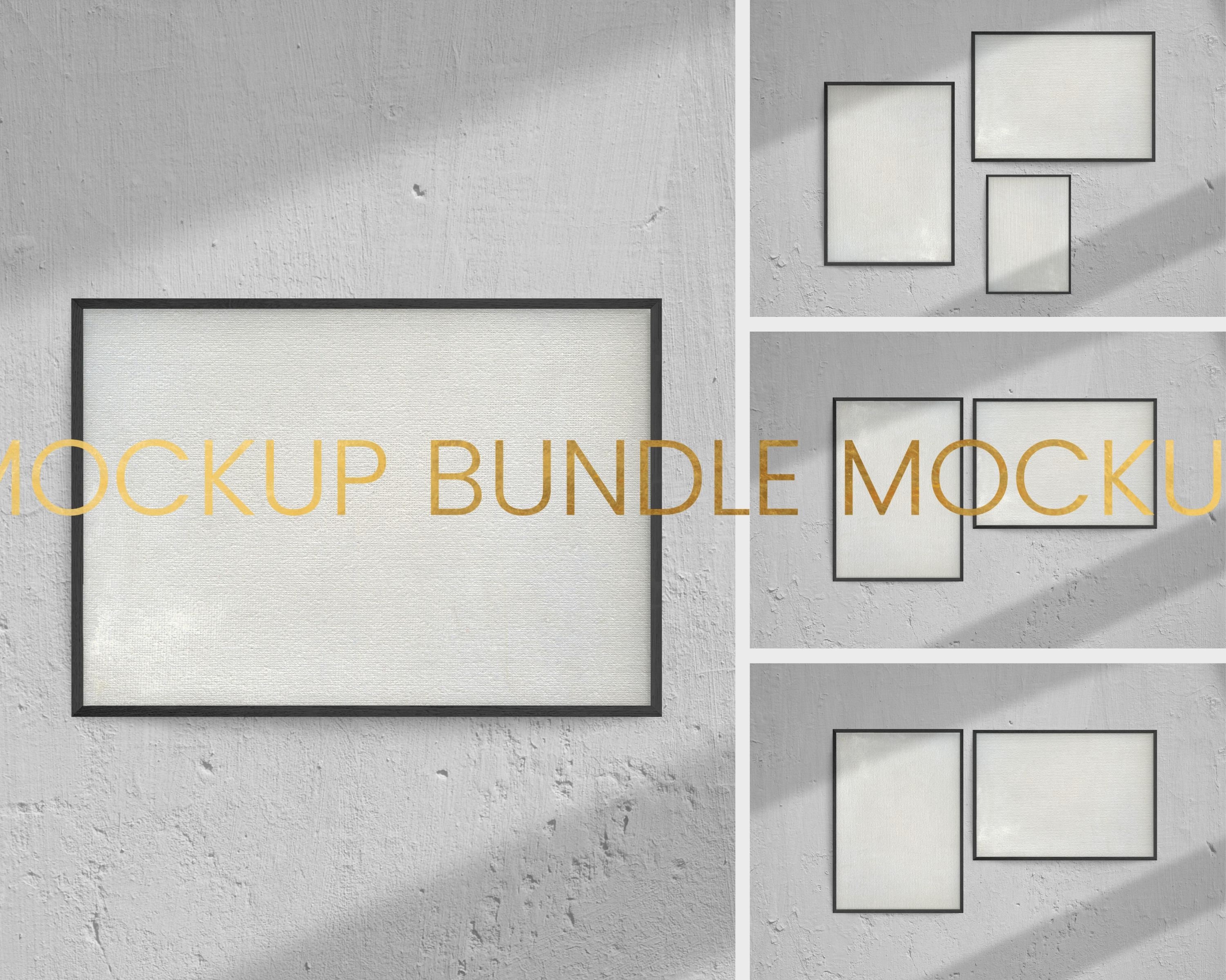 4 Mockup Frames Bundle Digital Instant Download PSD JPG | Etsy
