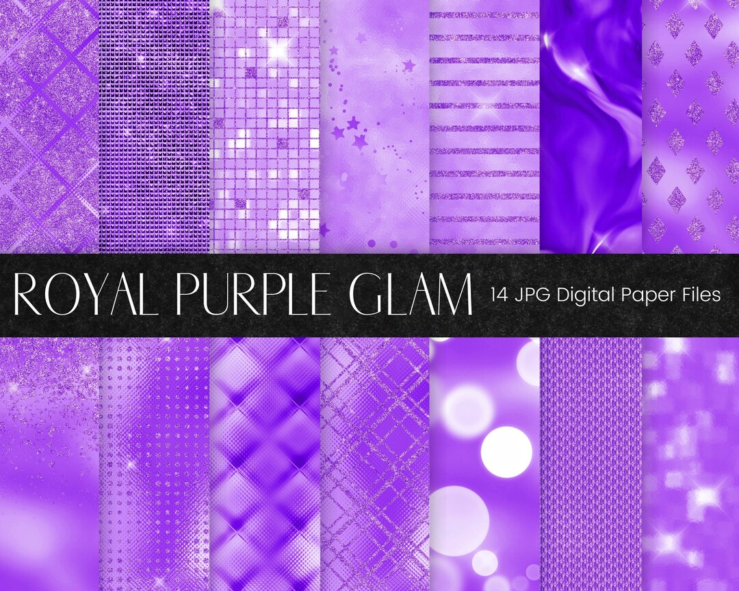 Lavender Purple Digital Paper, Foil Luxury Textures, Glitter Background ...
