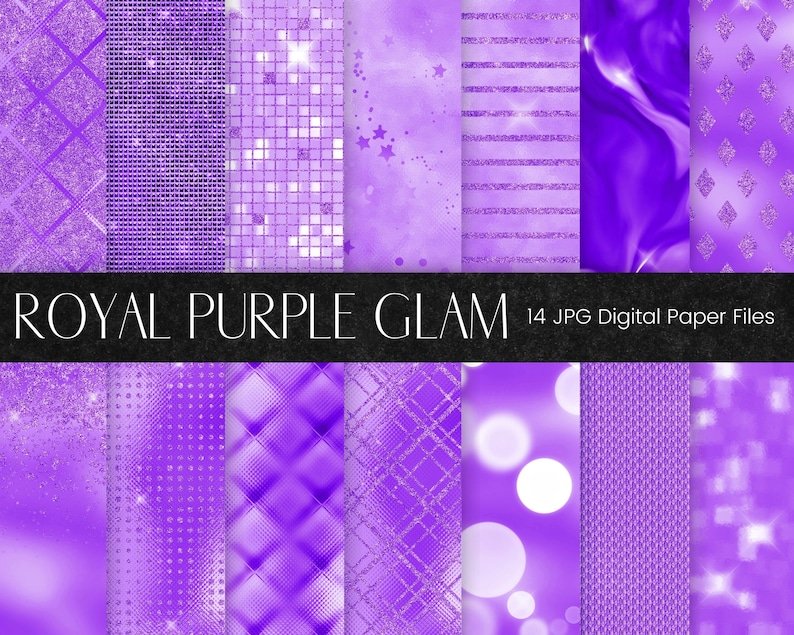 Lavender Purple Digital Paper, Foil Luxury Textures, Glitter Background ...