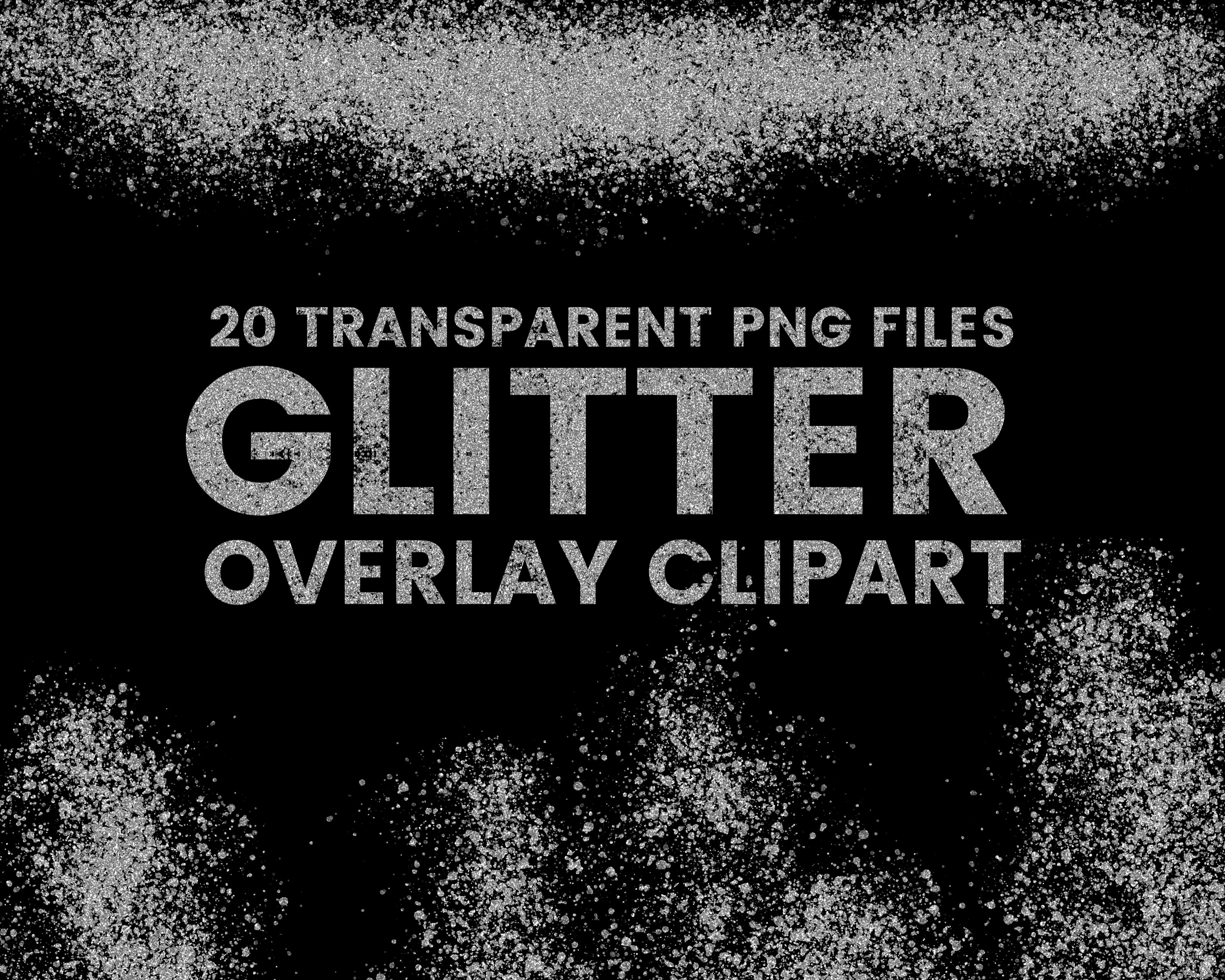 Transparent Glitter Overlay