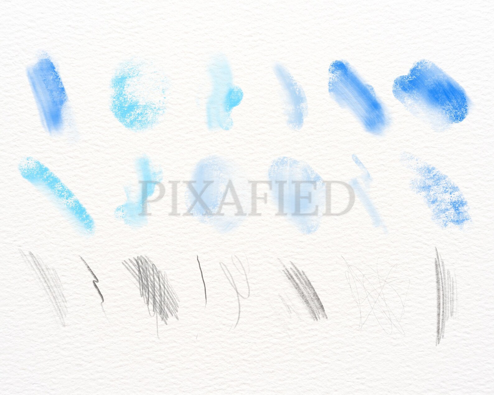 Blue Smudge and Scribble Clipart, Grey Pencil PNG Scribble Sketches ...