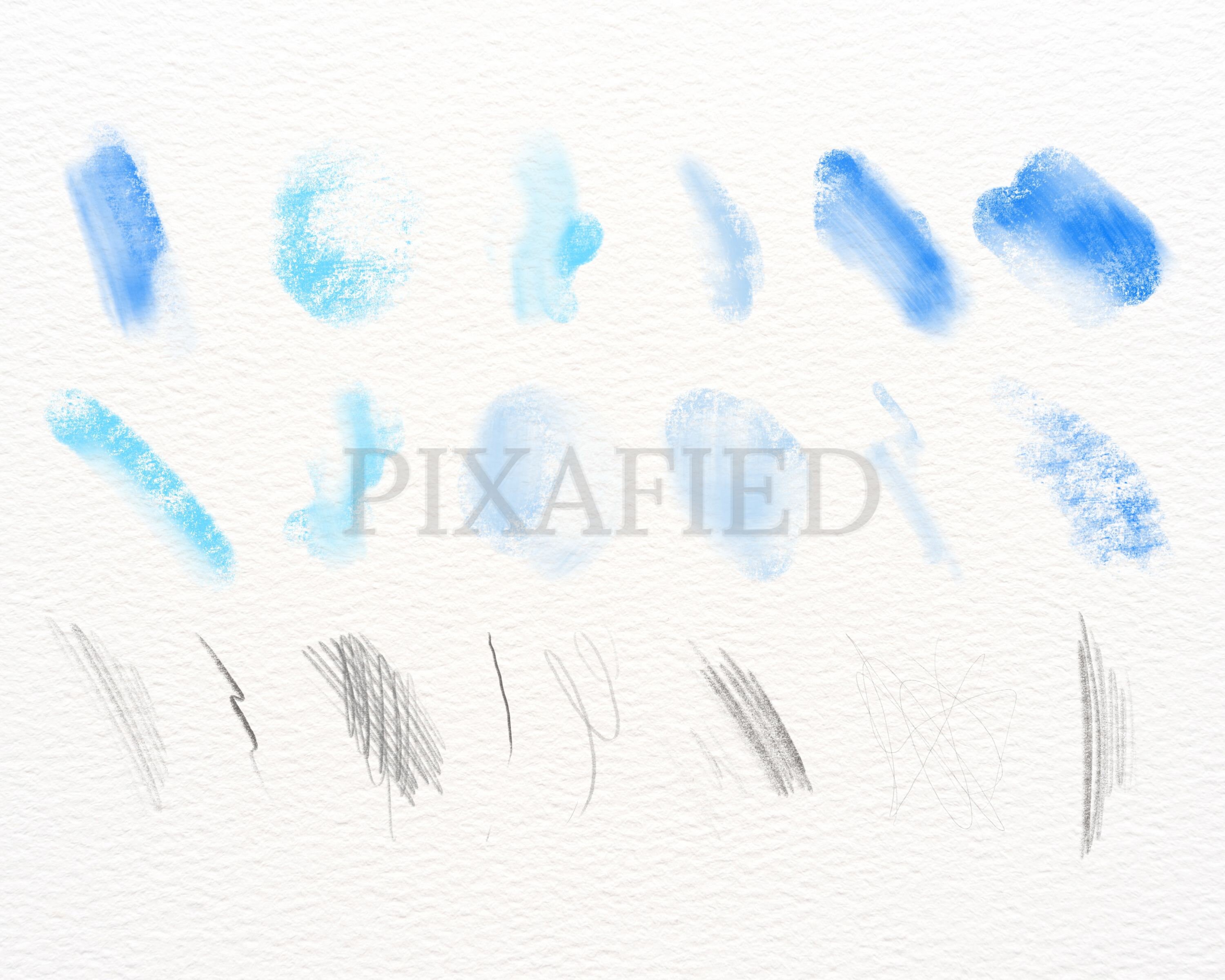 Blue Smudge and Scribble Clipart, Grey Pencil PNG Scribble Sketches ...