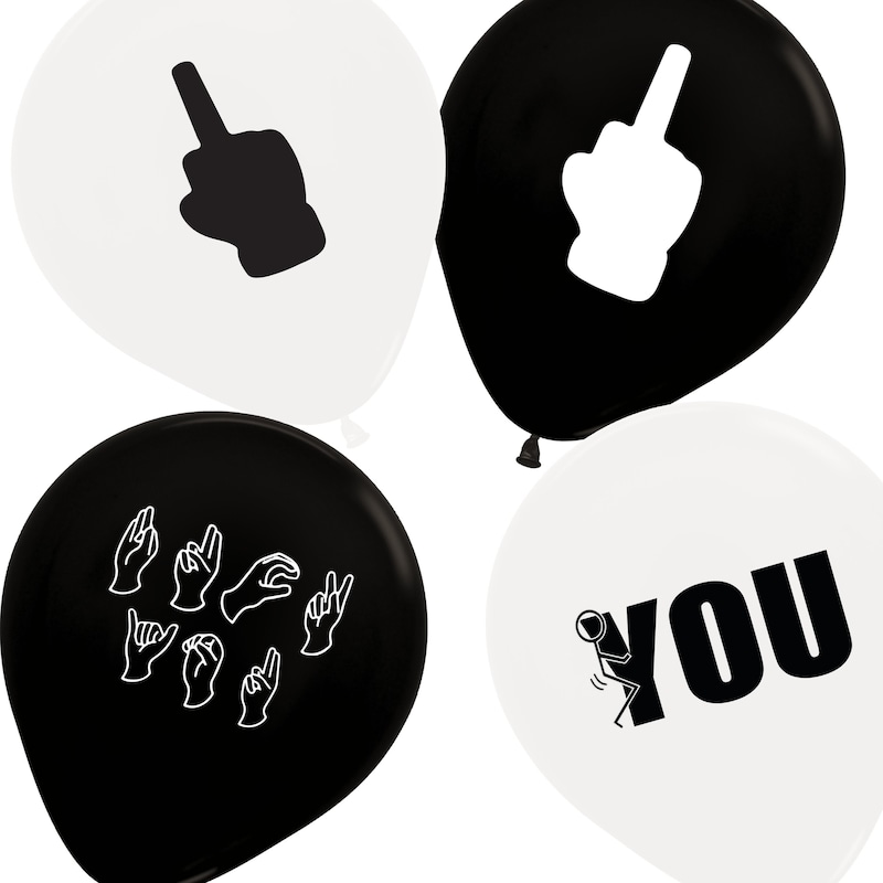 Middle Finger Balloons - Etsy