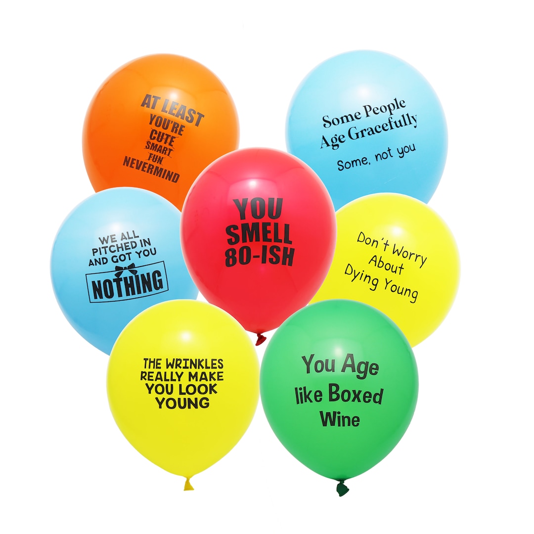 24 Pack Rude Offensive and Abusive Party Balloons Great for Birthdays ...