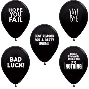 Funny Going Away Balloons: 42-piece Office Farewell Party Decorations ...
