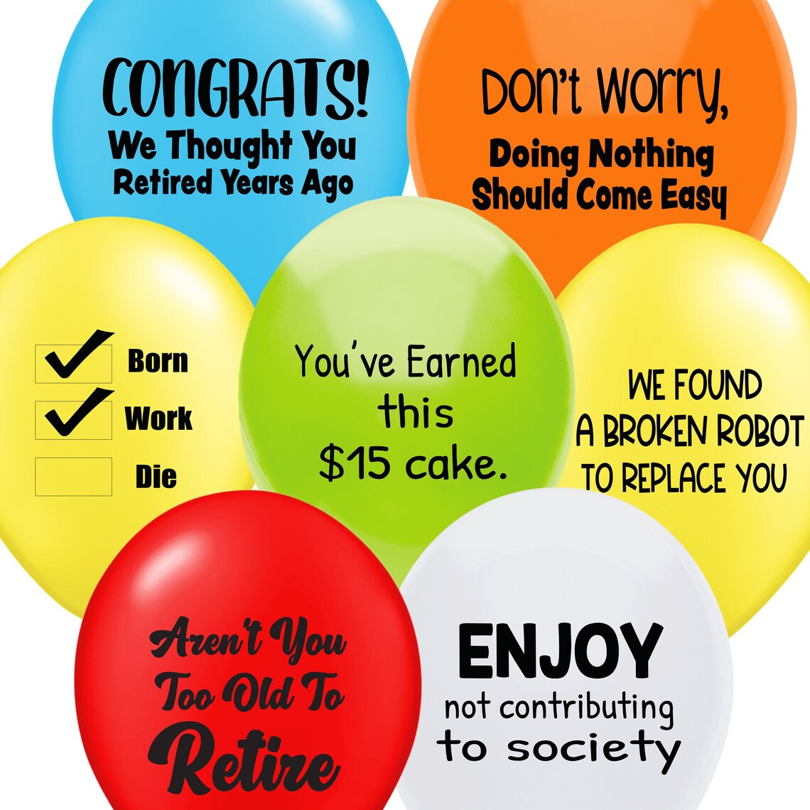 21 Funny Retirement Party Balloons Decorations Supplies Gift - Etsy