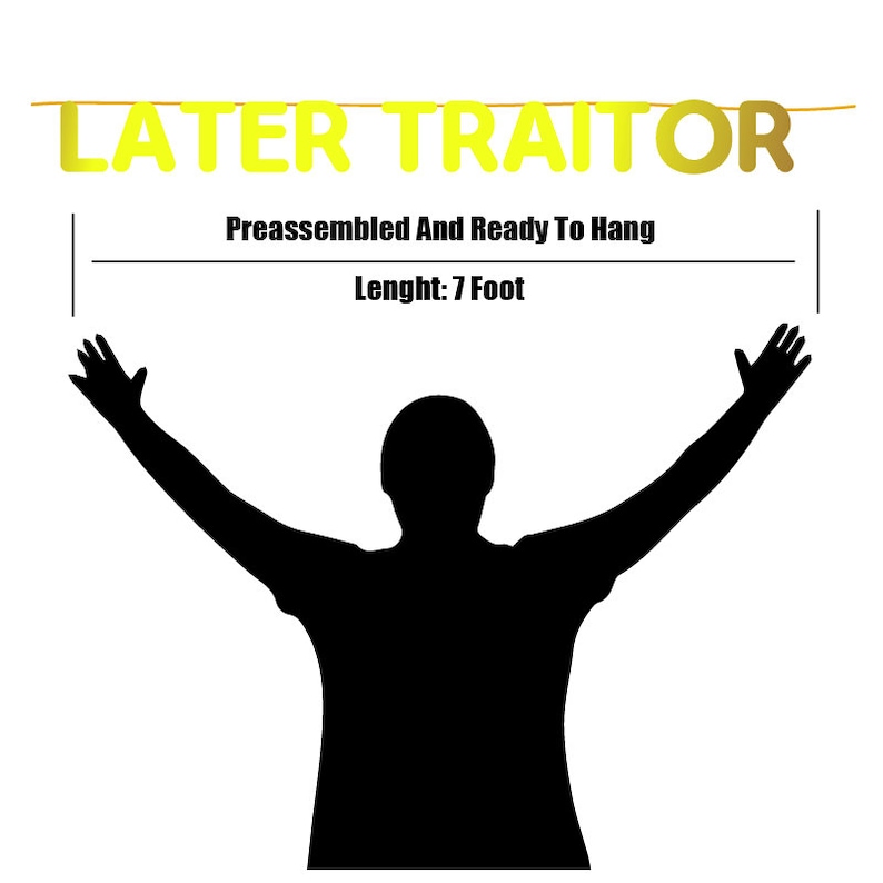 Later Traitor Party Banner for the Quitting or Going Away - Etsy