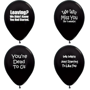 Funny Going Away Balloons: 42-piece Office Farewell Party Decorations ...