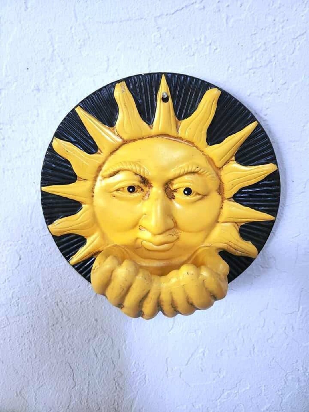 SUN FACE, Ceramic Wall Decor Plaque - Etsy