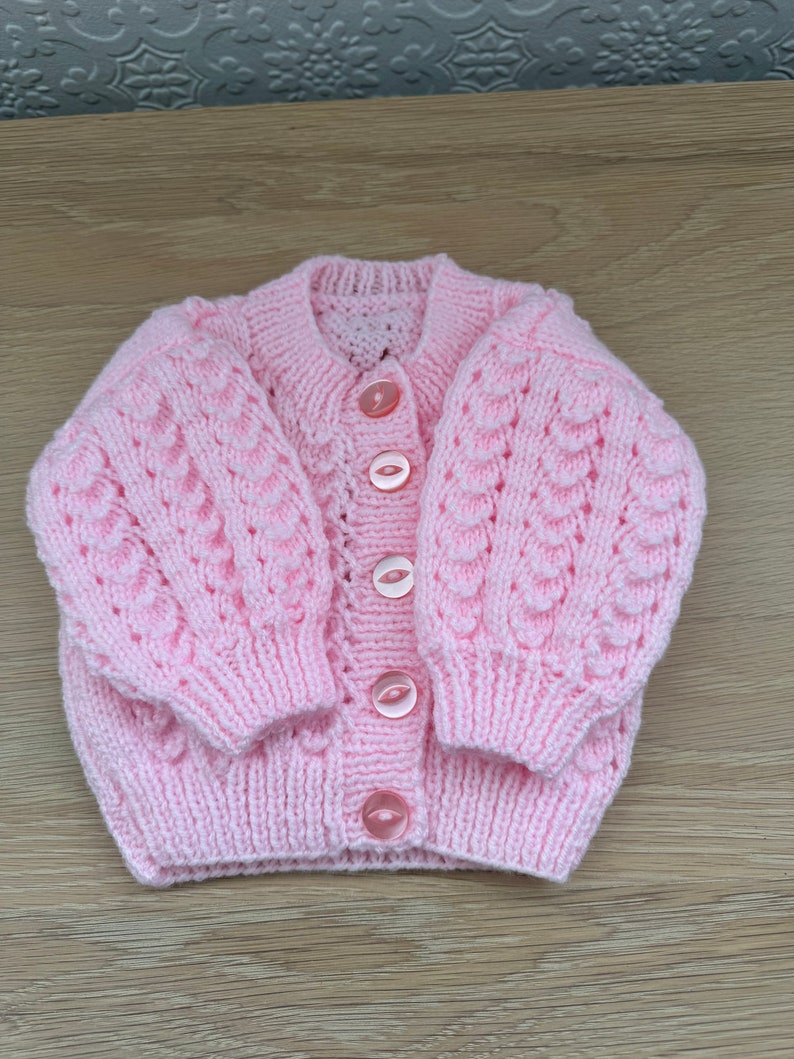 Knitted Baby Jacket - Etsy UK