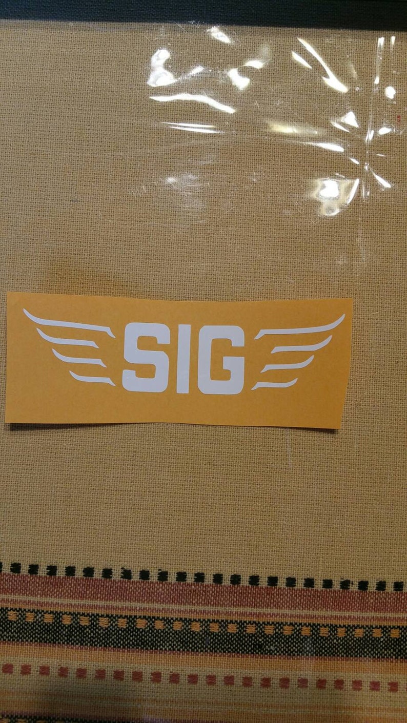 Sig Car Decal - Etsy