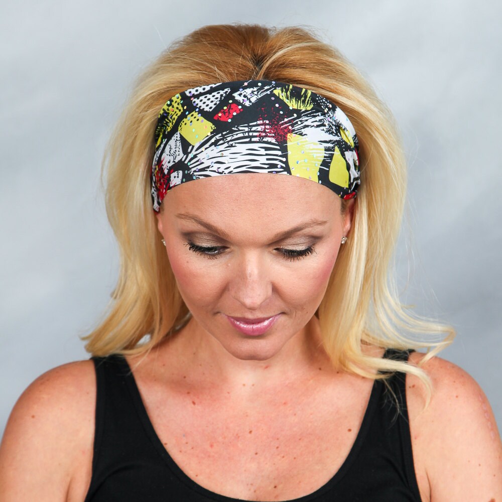 Yoga Headband-workout Headband-running Headband-boho Wide - Etsy