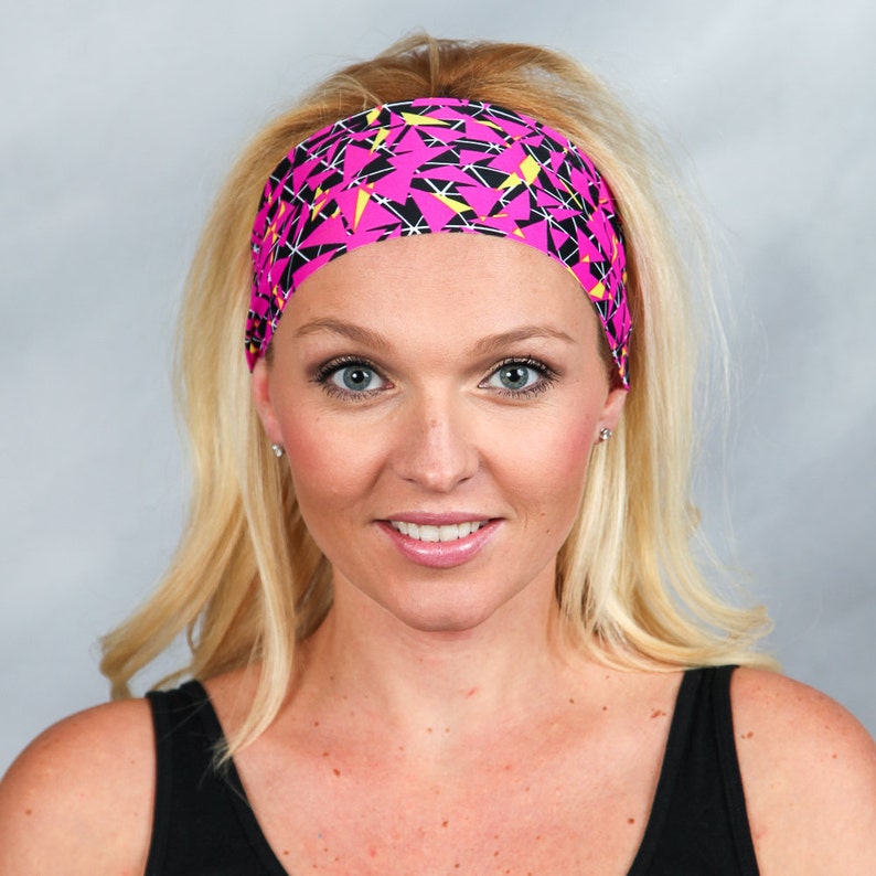 Running Headband Workout Headband Fitness Headband Pink Etsy