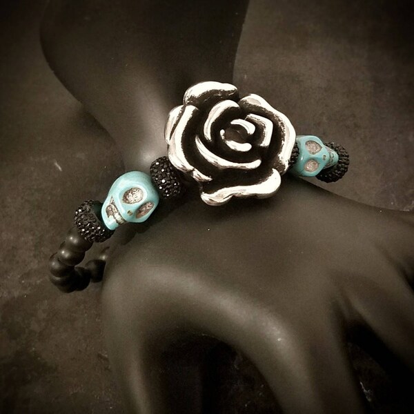 Sugar Skull Bracelet - Etsy
