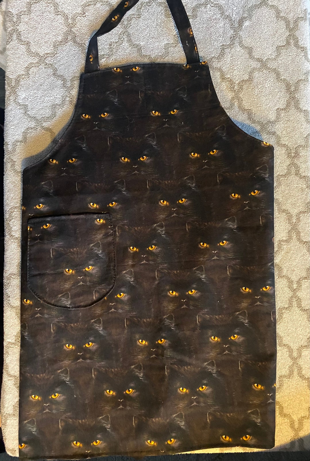 Child’s Cat Apron - Kid’s Apron With Black Cats - Etsy