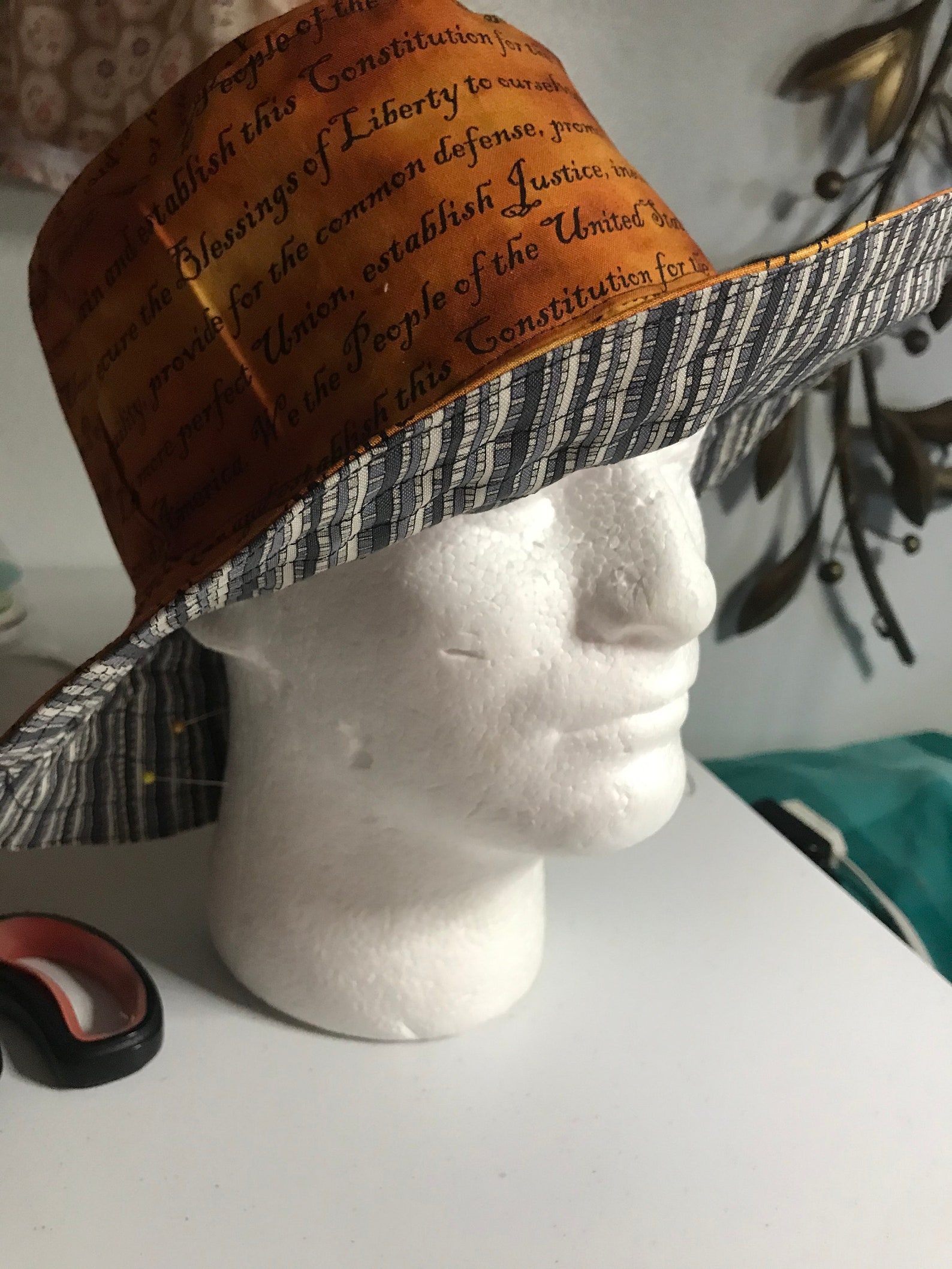 U.S. Constitution Hat XL Sun Hat We the People | Etsy