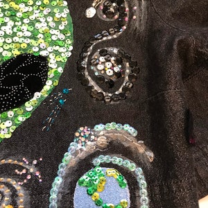Upcycled Sequined Bling Alien Shrug - Etsy