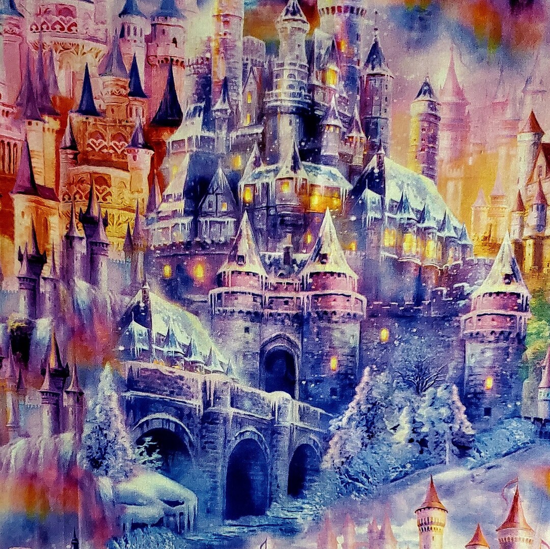 Scrub Tops Castles Fairy Tales Enchanted Custom Tailored Cotton V Neck ...