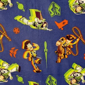 Fabrics Toy Story Buzz Woody Forky Great Cotton Prints by Yard 1/2 FQ ...