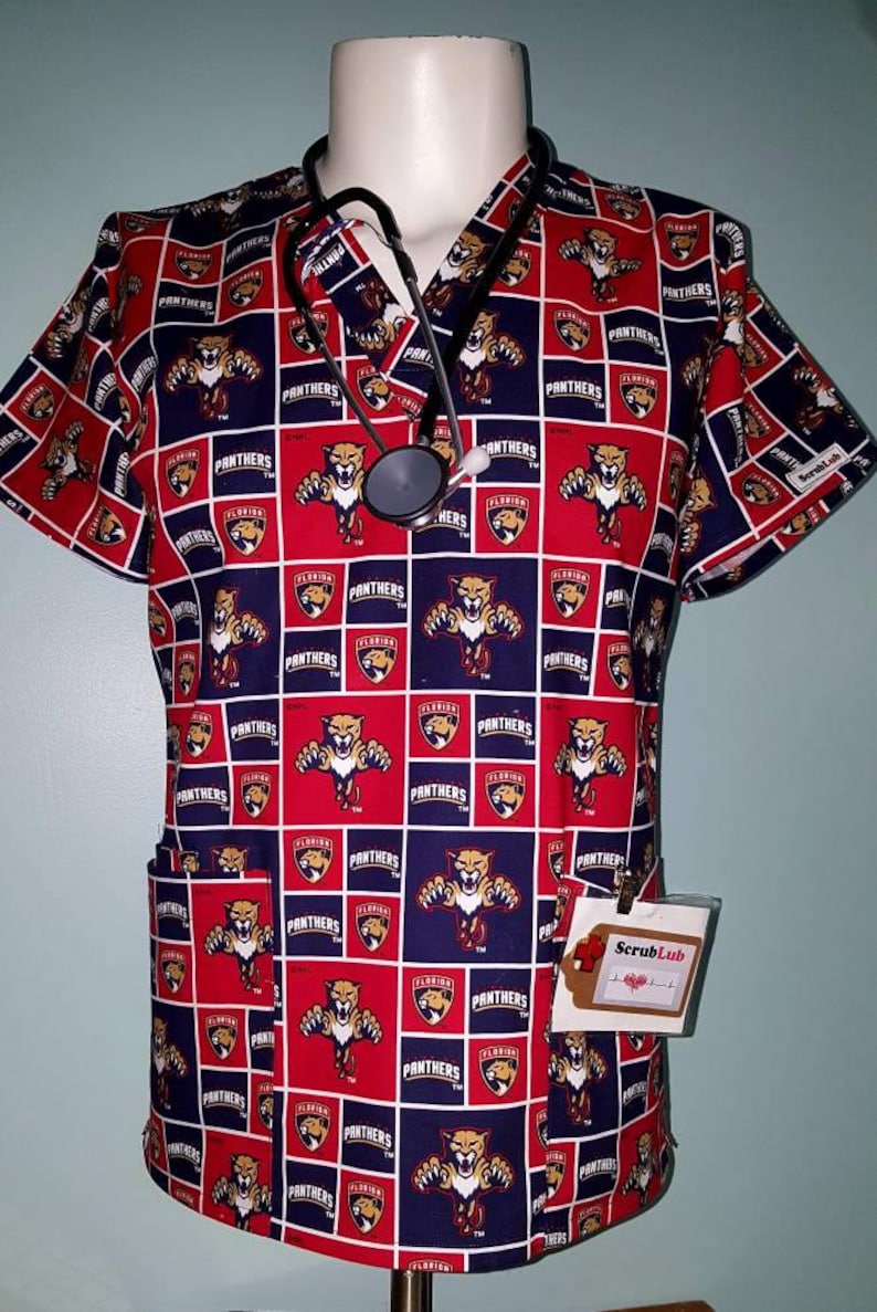 Scrub Tops Men Patriots NFL/nfl Hockey Medical scrub tops made | Etsy