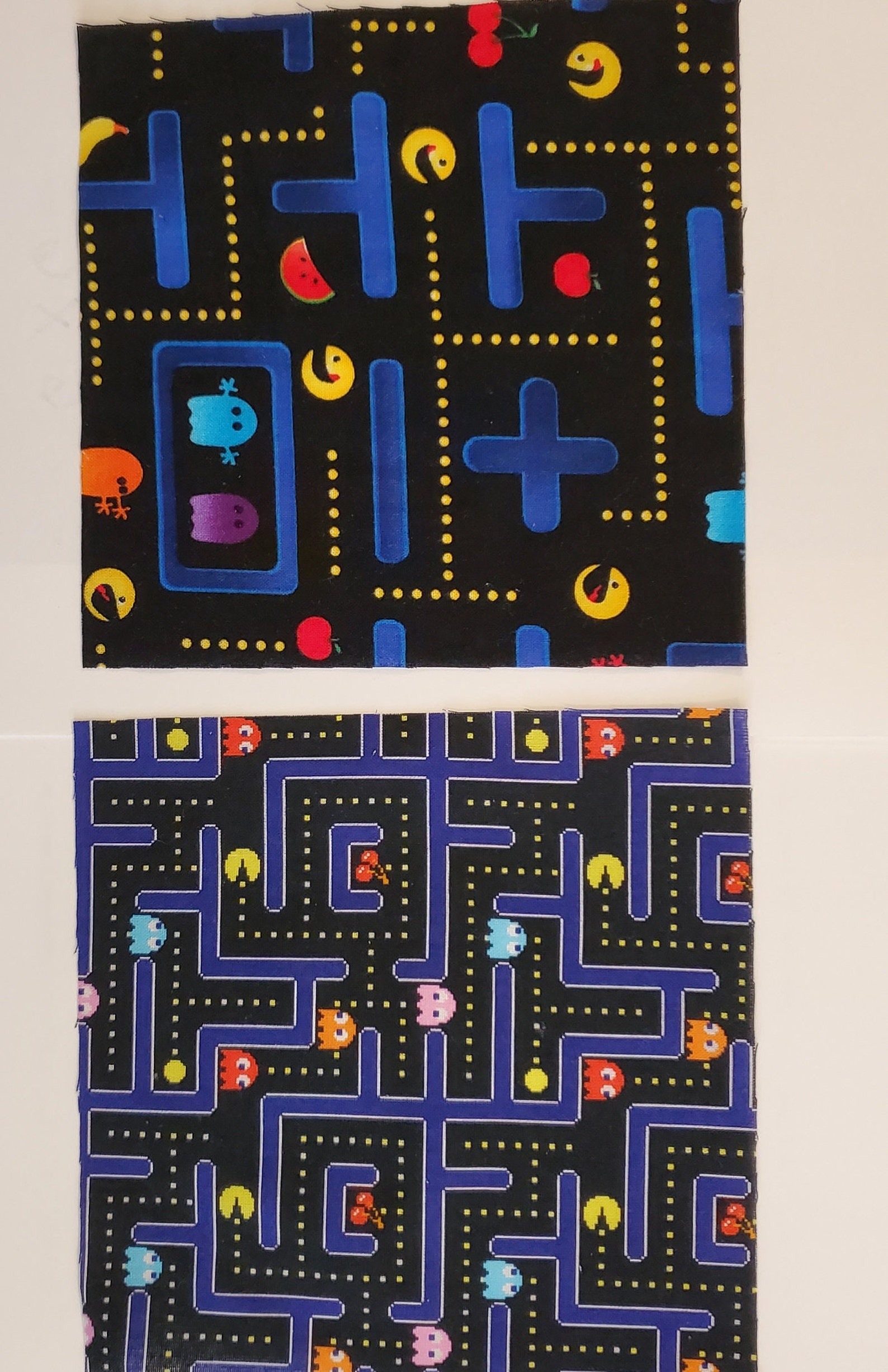 Fabrics Pac Man Retro Video Arcade Blinky Inky Pinky Clyde Fat Quarters ...
