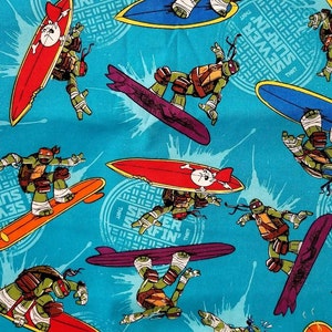 Fabrics Teenage Ninja Turtles Cotton Quilt Yard or Fat Quarters TNMT ...