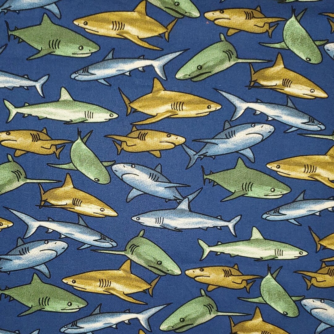 Scrub Tops Sharks Teeth Hungry Whale Tiger Mako Fish Especially ...