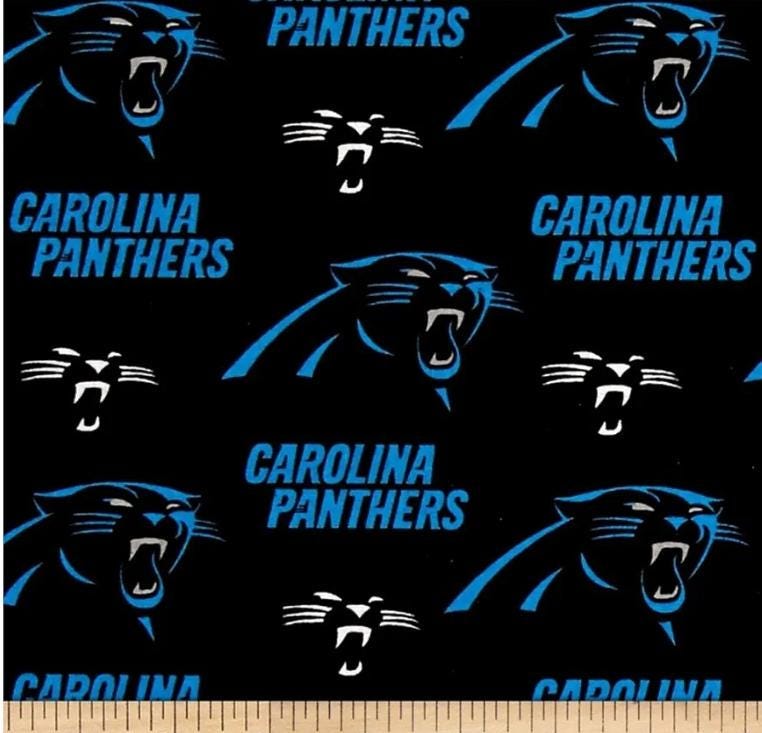 Football FABRIC NFL Packers Panthers Patriots Cotton 60" Wide 1/2 Yard ...