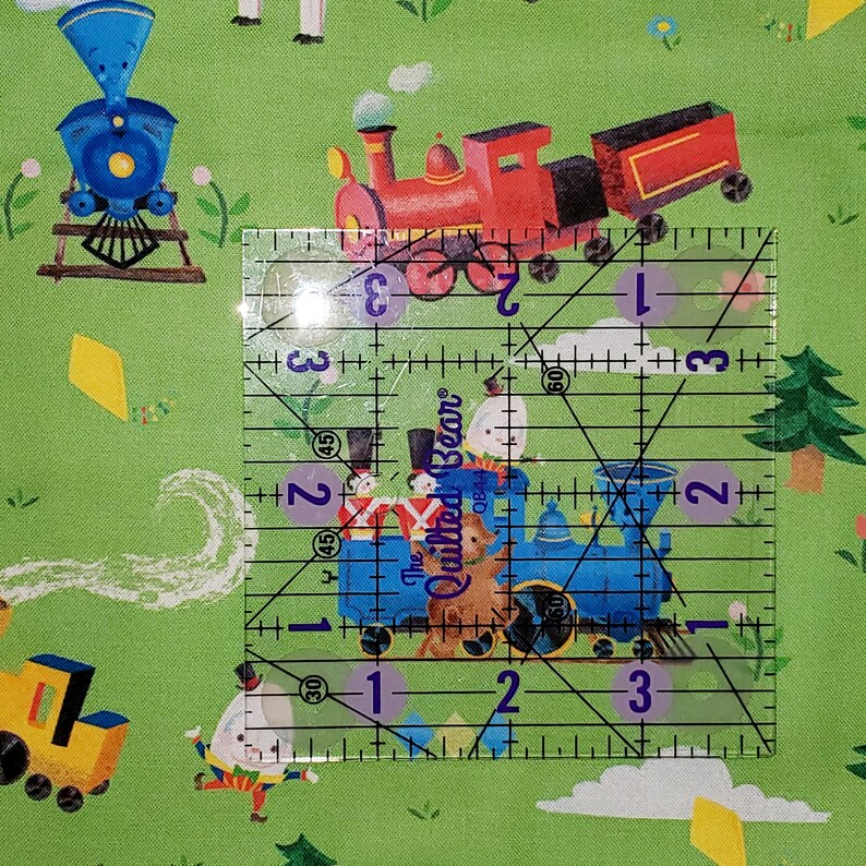 RARE FABRIC Trains " Little Engine That Could" Heartwarming Kids Quilt ...