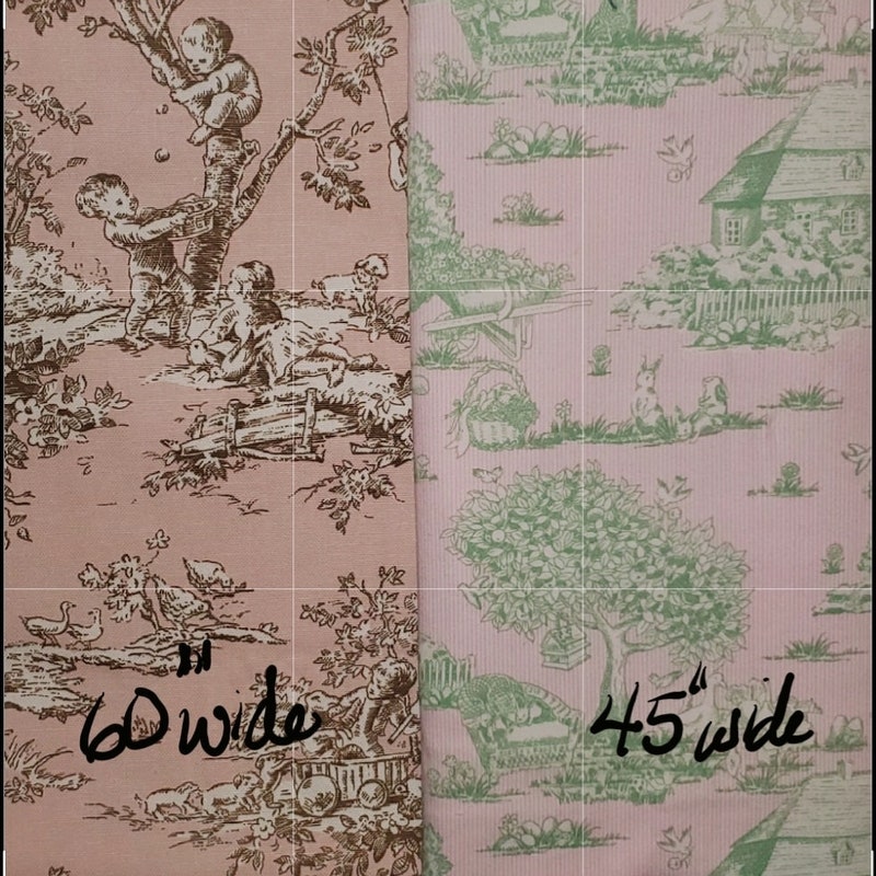 Toile Fabric - Etsy