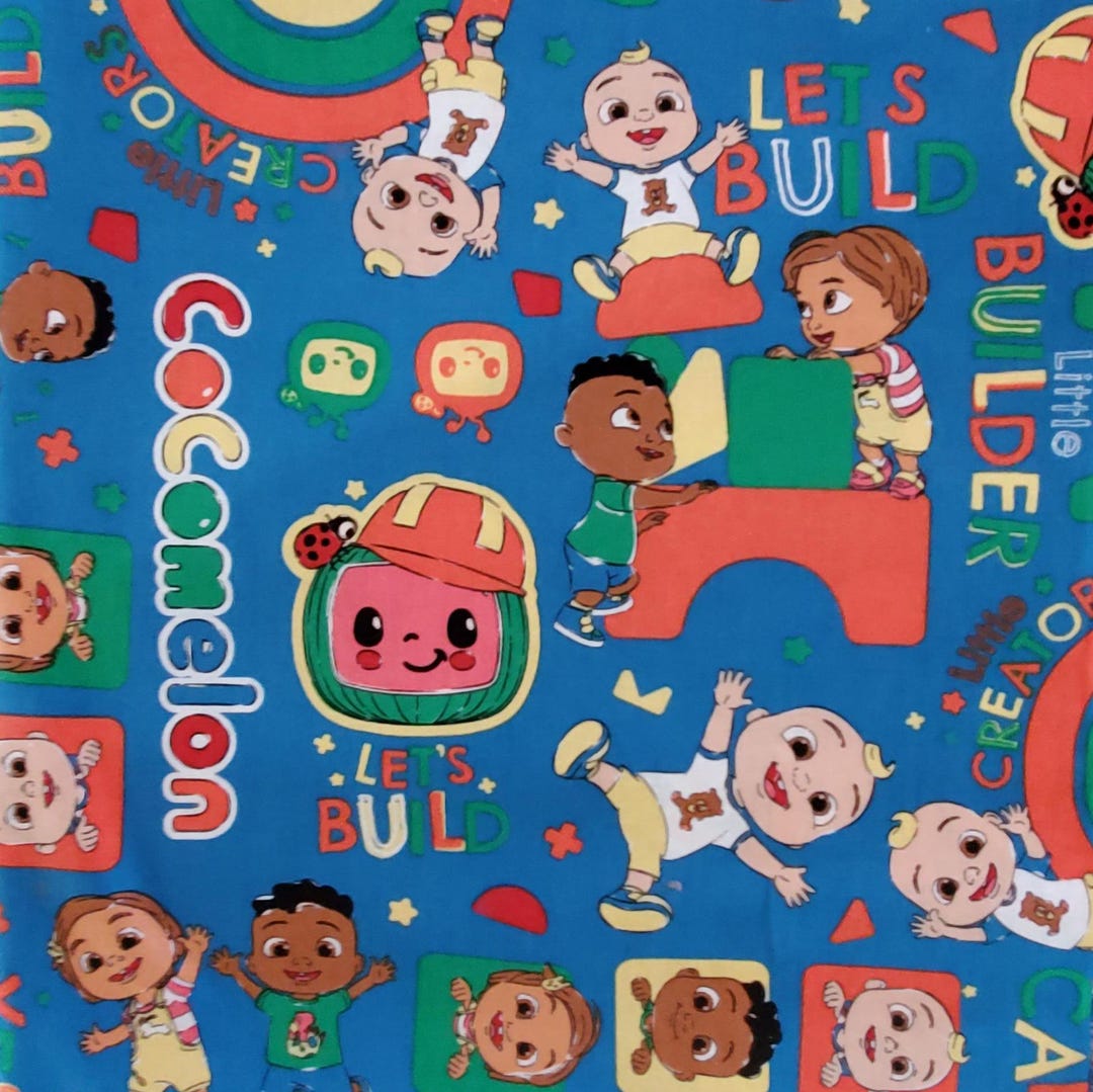 Fabric Cocomelon JJ Cody Nina by 1/2 Yd Fq Quilting 100% Cotton HTF ...