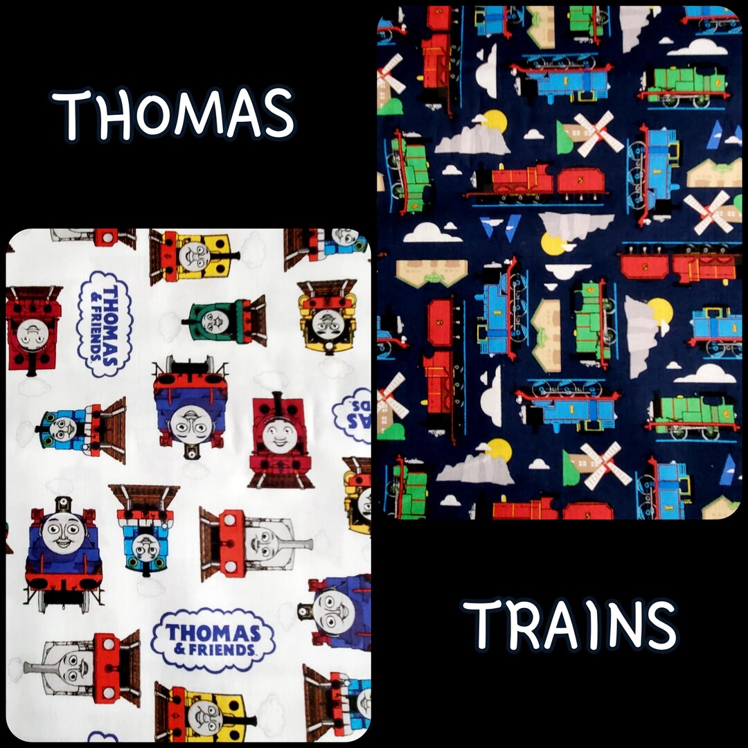 FABRIC Trains Thomas & Friends All Aboard Popular Kid Friendly 100% ...