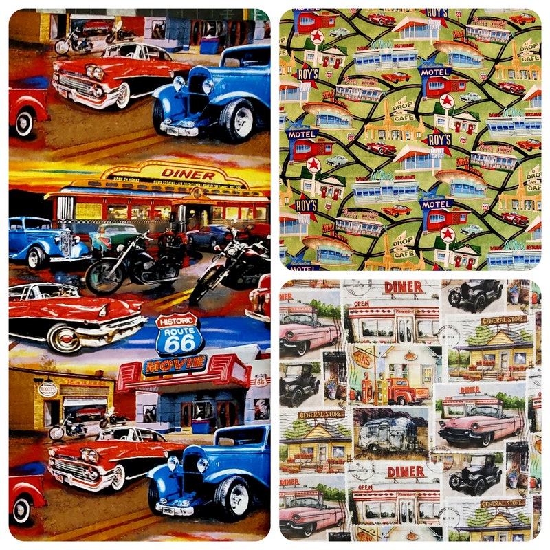 Vintage Car Fabric - Etsy