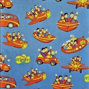 Fabrics the Wiggles Big Red Car or Bubble Guppies 100% Cotton Quilt by ...