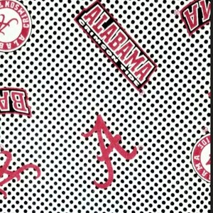 Fabric Alabama Roll Tide /by Half Yard 100% Quilting Crimson Team ...