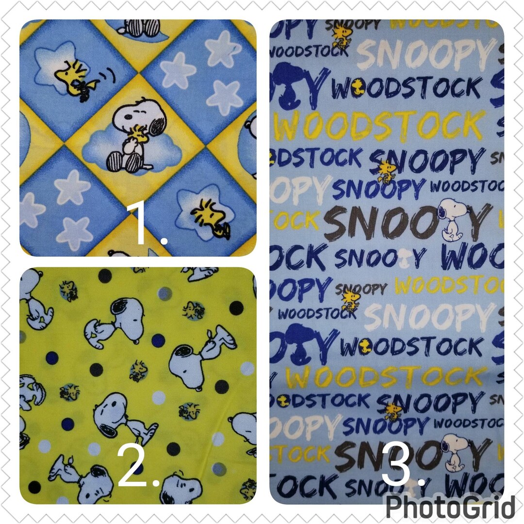 Snoopy Fabric Woodstock Peanuts 100% Cotton HTF Precut 4 by Yard, 1/2 ...