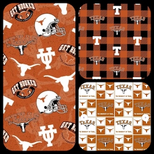 FABRIC University of Texas Longhorns Hook 'em Horns Ncaa Football 100% ...