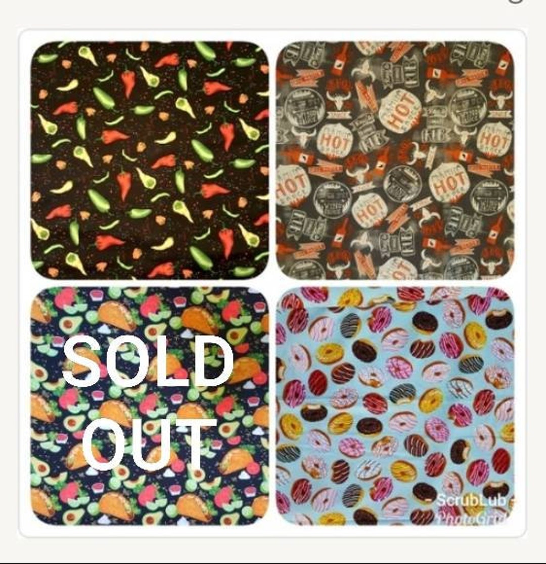 Scrub Tops Hot Spicy or Sweet Donuts Chilis Tacos Hot Spicy Wings Food ...