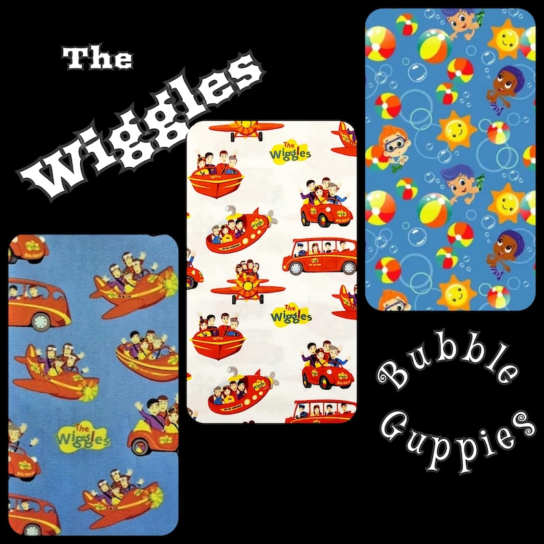 Fabrics the Wiggles Big Red Car or Bubble Guppies 100% Cotton Quilt by ...