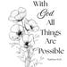 With God All Things Are Possible Digital Printable Wall Art - Etsy