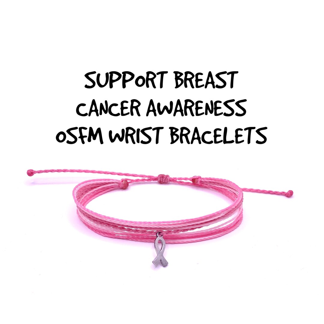 Support Breast Cancer Awareness Multistrand Bracelet, Awareness ...