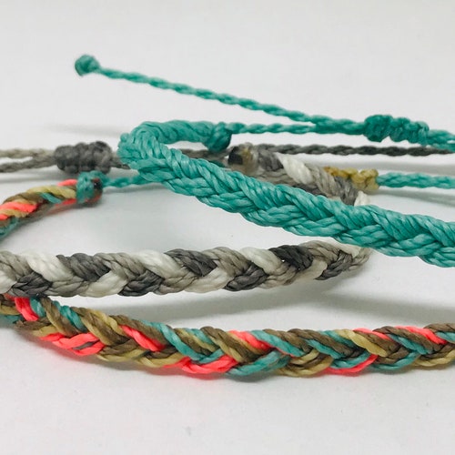 Fishtail Braided Wax String Bracelet Fishtail Anklet - Etsy