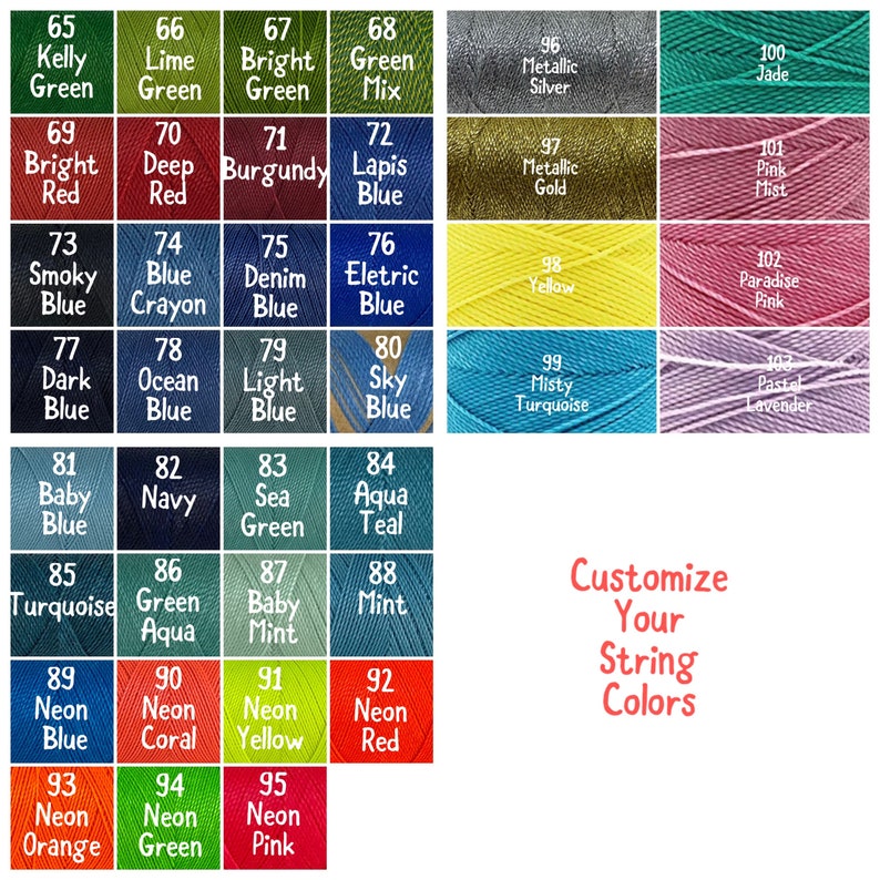 Braided Wax String Bracelet Braided Anklet Waterproof | Etsy