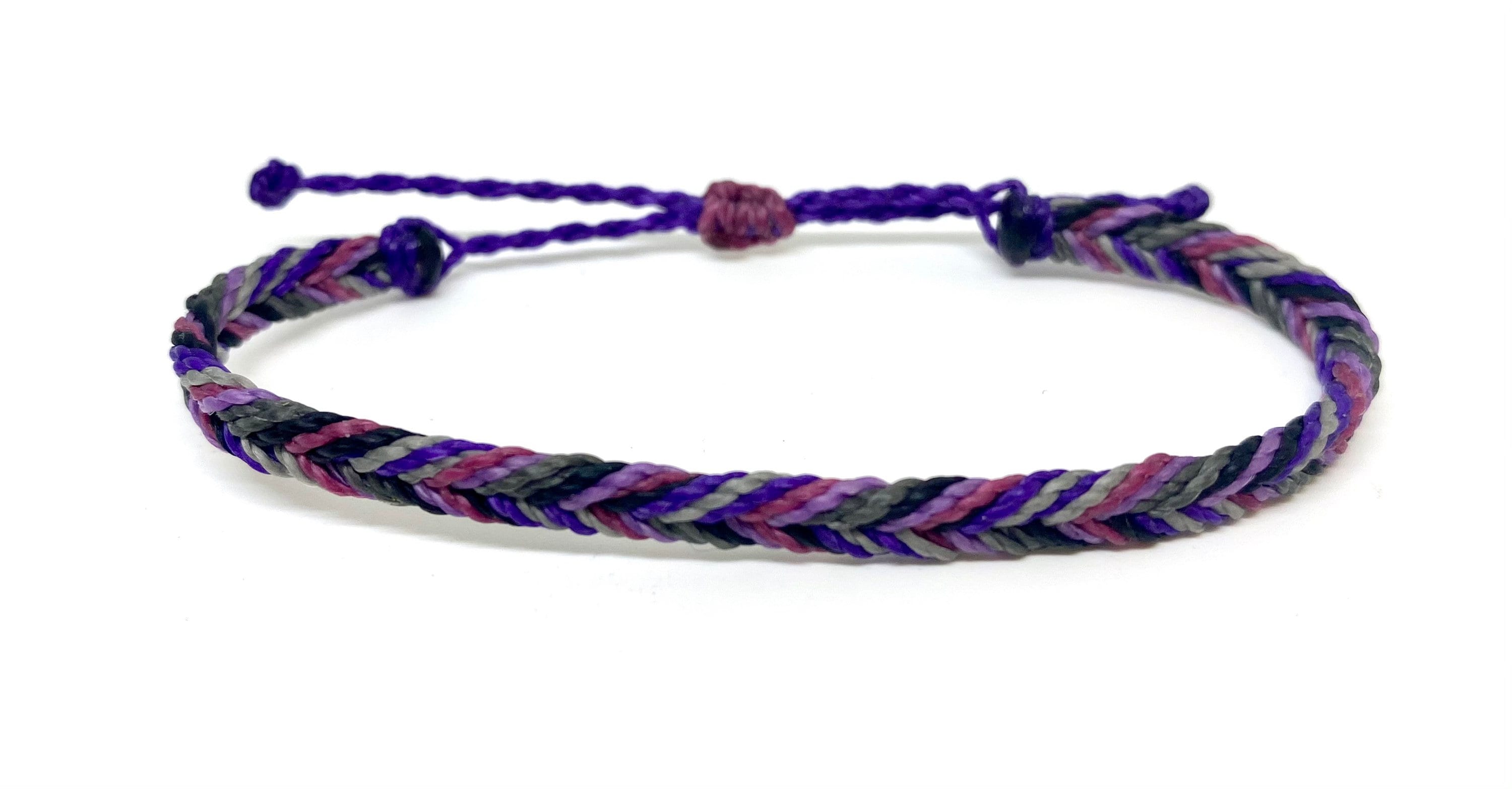 Mixed Style Fishtail Braided Wax String Bracelet fishtail | Etsy