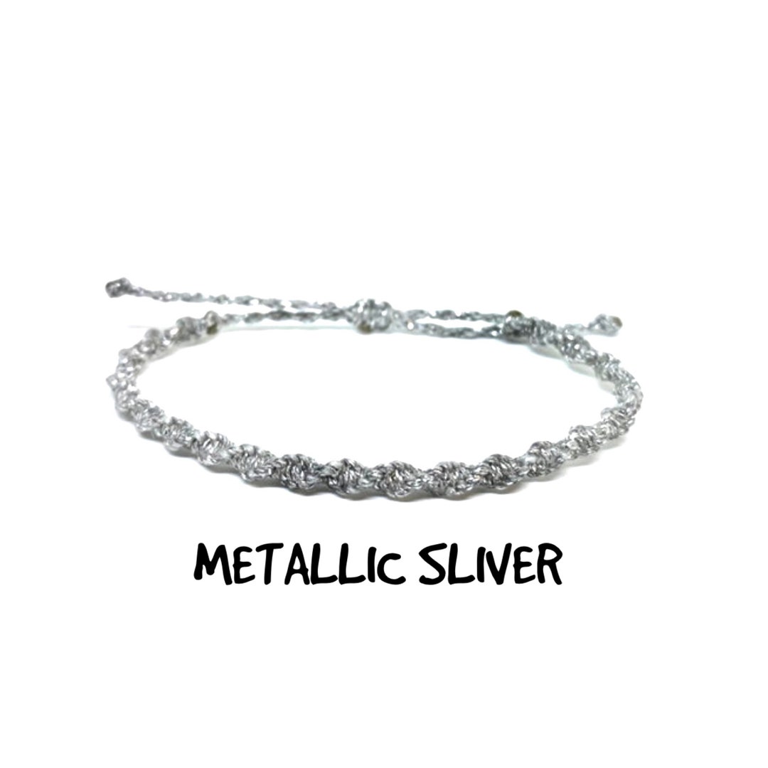 Twisted Wax String Bracelet, Twisted Anklet, Waterproof Bracelet, Beach ...