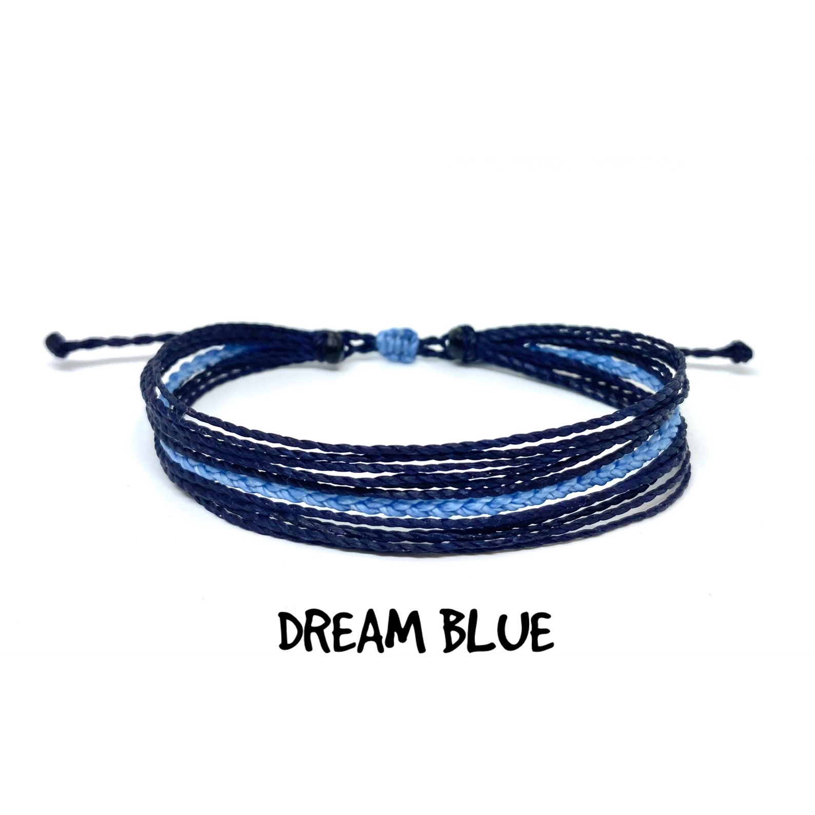 Multistrand W/braid Wax String Bracelet String Anklet - Etsy