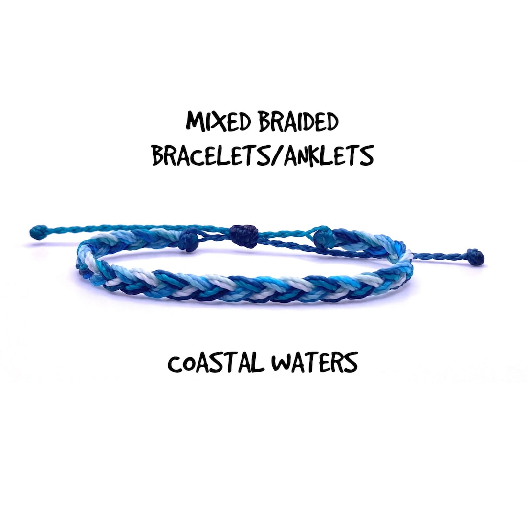 Mixed Braided Wax String Bracelet, Braided Anklet, Waterproof Bracelet ...