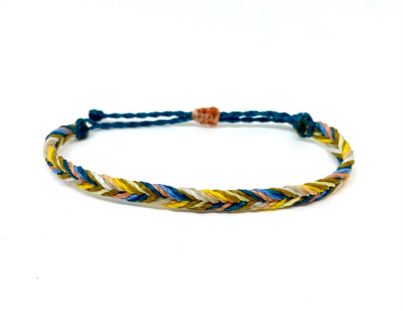 Fishtail Braided Wax String Bracelet fishtail anklet | Etsy